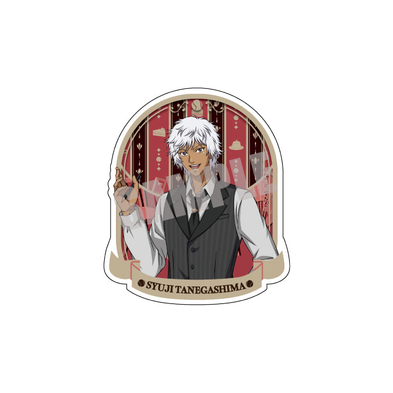 (Goods - Sticker) New Prince of Tennis Die-cut Sticker Shuji Tanegashi