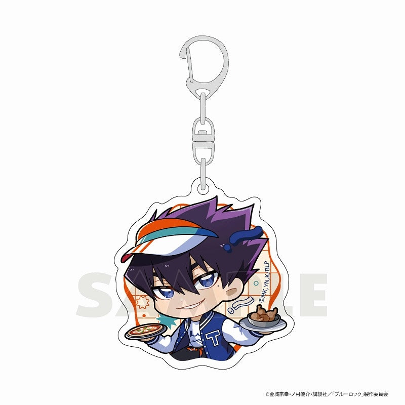 (Goods - Key Chain) Blue Lock Acrylic Key Chain (Tabito Karasu/Retro D