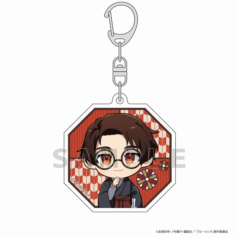 (Goods - Key Chain) Blue Lock Acrylic Key Chain (Kenyu Yukimiya/Retro