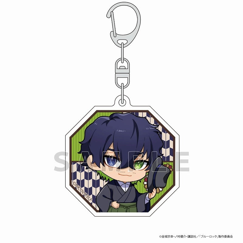 (Goods - Key Chain) Blue Lock Acrylic Key Chain (Oliver Aiku/Retro Jap