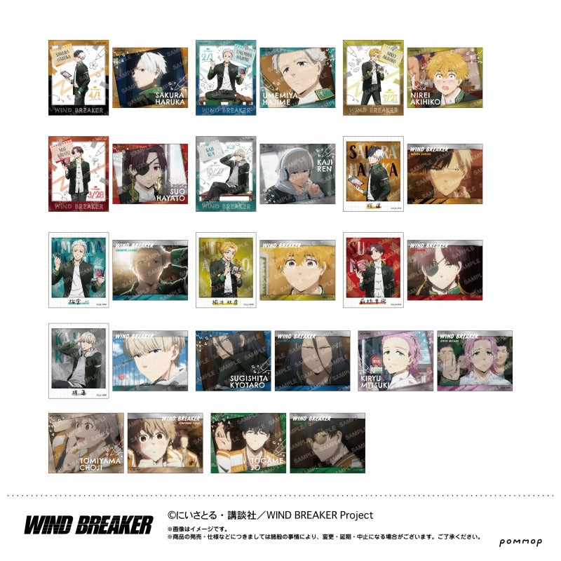 (1BOX=14)(Goods - Sticker) WIND BREAKER Photo Style Metal Sticker Coll